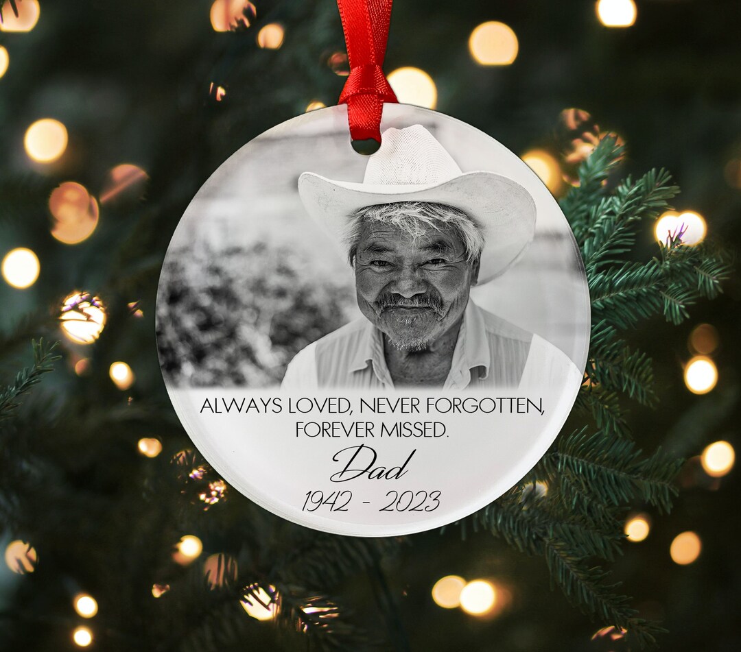 Loss of Loved One Acrylic Ornament, Memorial Ornament, Always Loved ...
