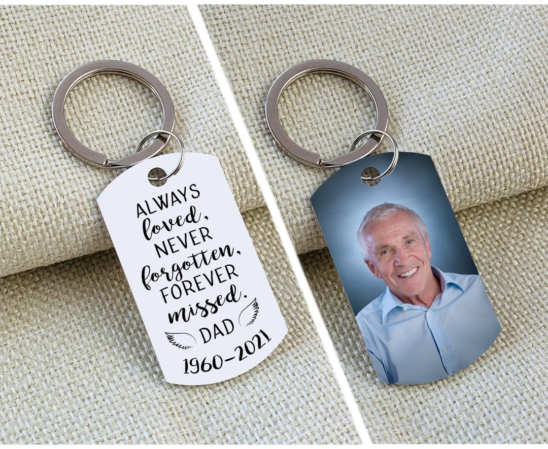 Loss of Loved One Keychain, Memorial Keychain, Always Loved, Never ...