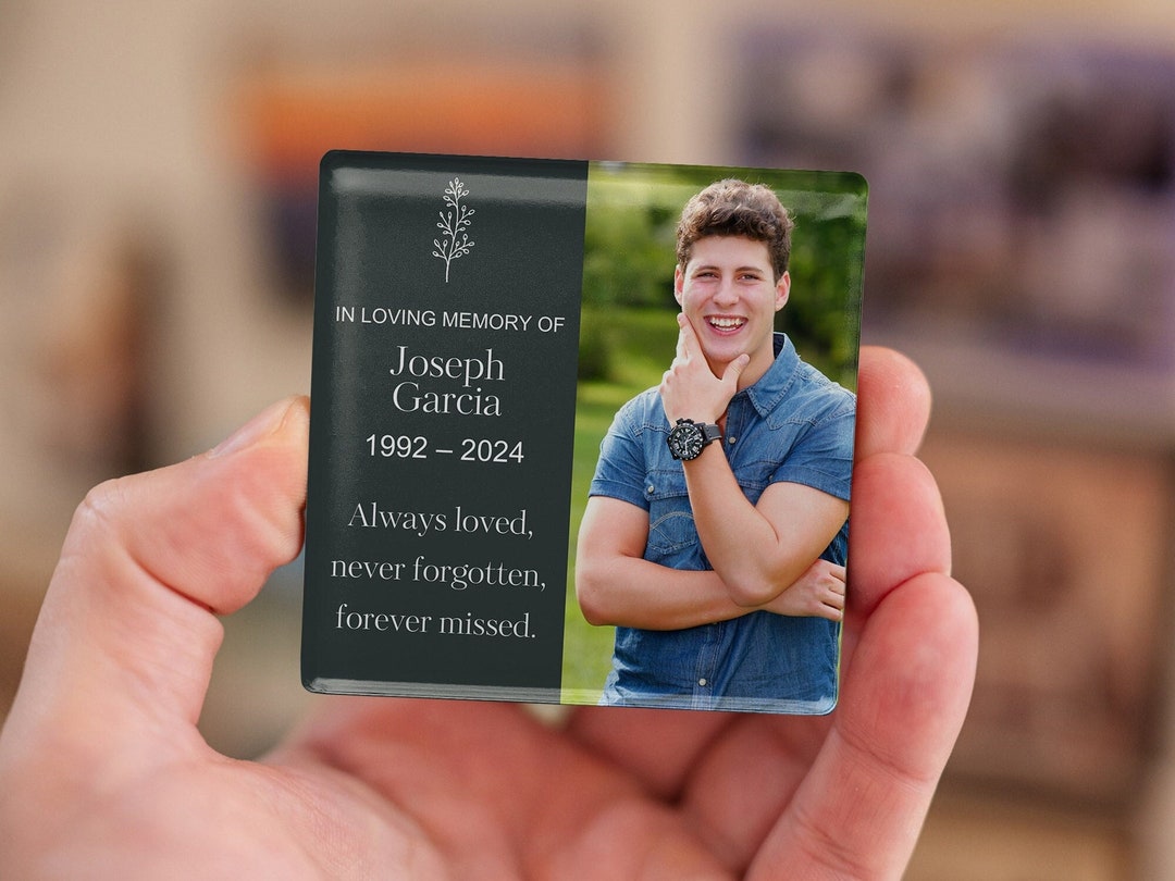 Always Loved, Never Forgotten, Forever Missed, Acrylic Magnet, Memorial ...