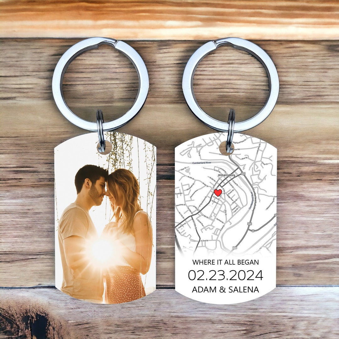 Where It All Began, Couple Map Gift, Gift for Her, Gift With Date ...