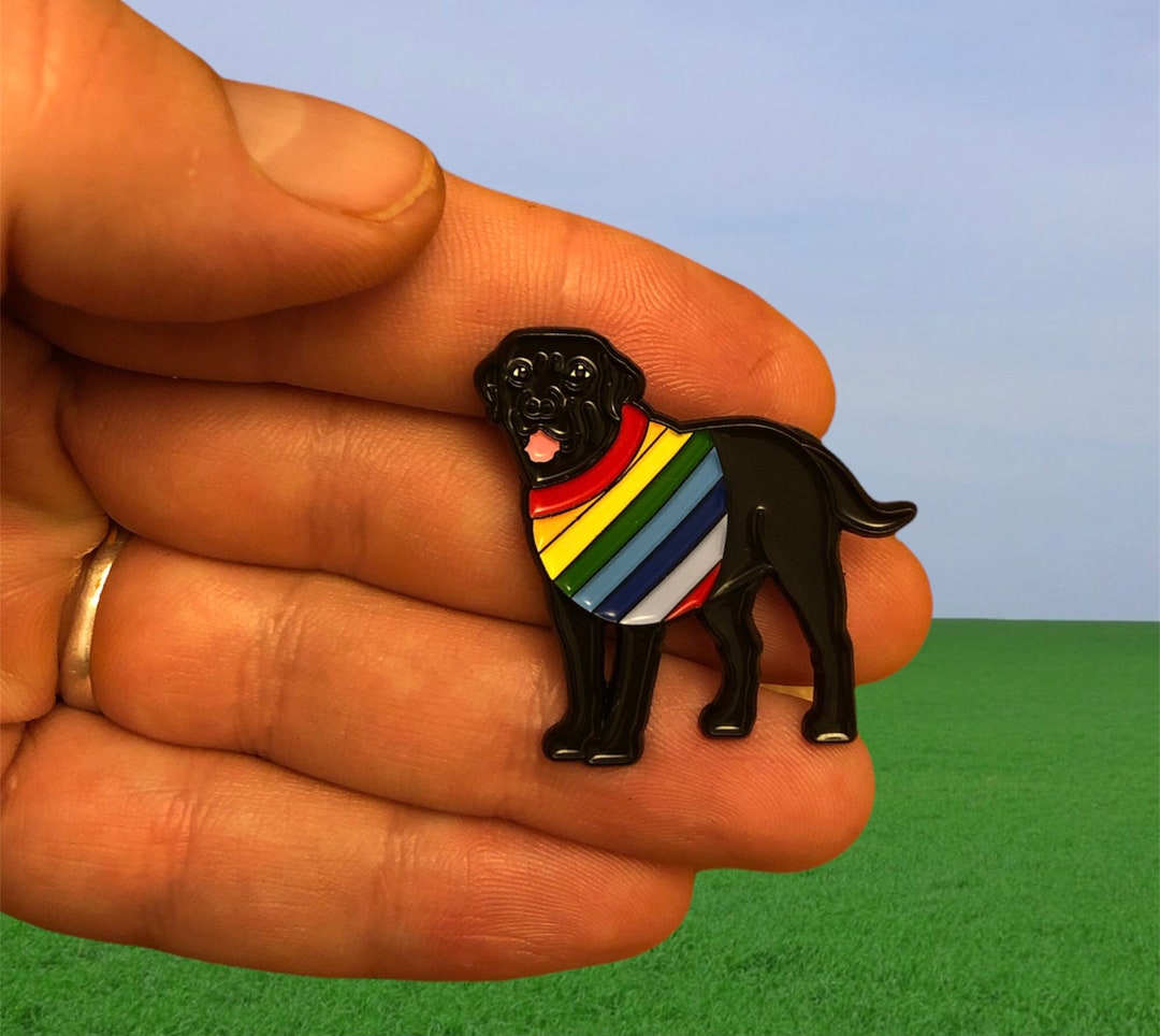 Black Labrador Enamel Pin / Labrador Brooch / Black Labrador / Dog Pin ...
