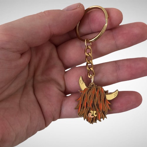 Highland Cow Keyring Handmade Needle Felted Keyring With a - Etsy UK