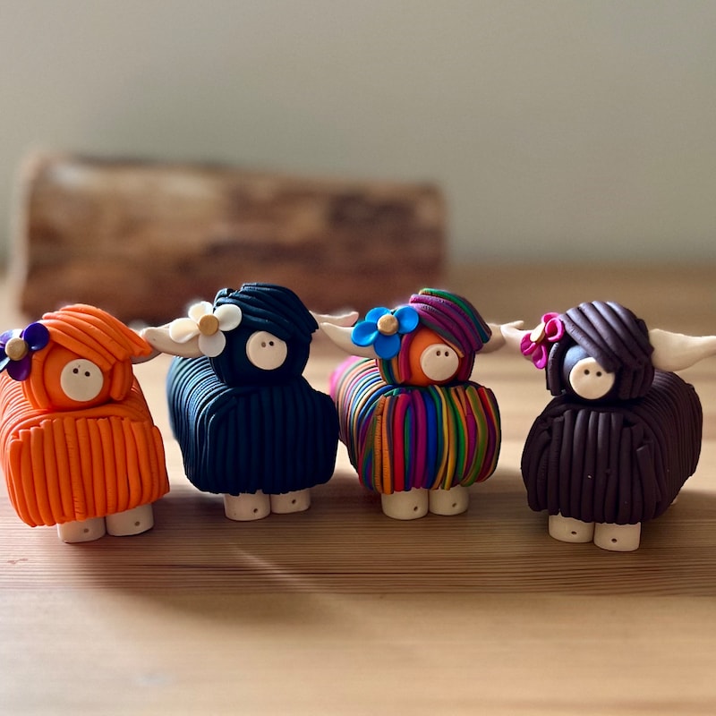 Highland Coo Figurine - Etsy UK