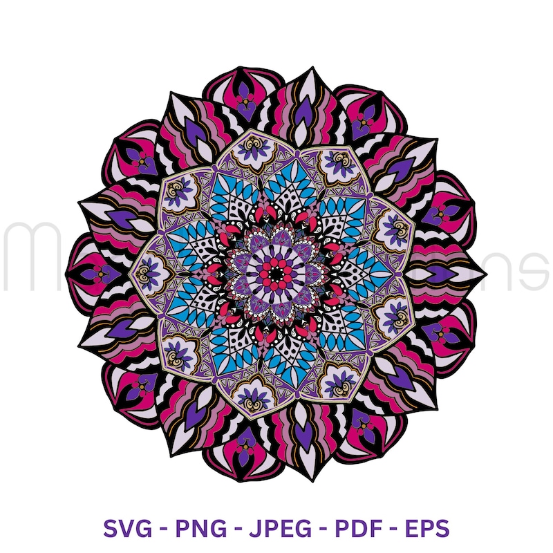 Purple Mandala - Etsy