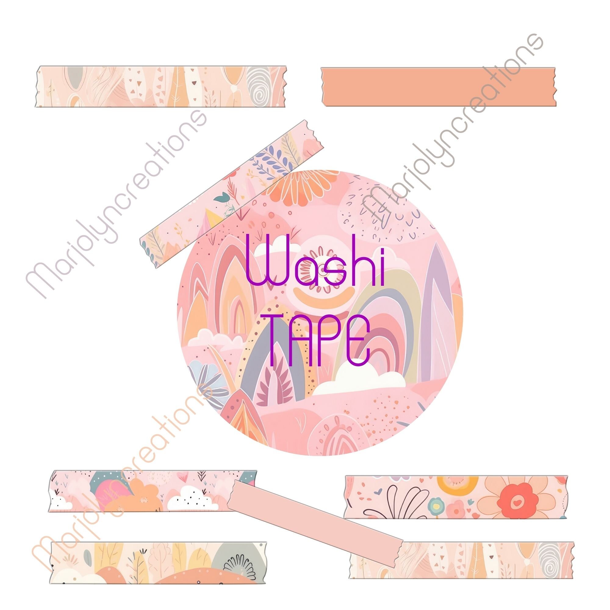 Digital Washitape _clipart_boho Patterns for Digital Planners ...