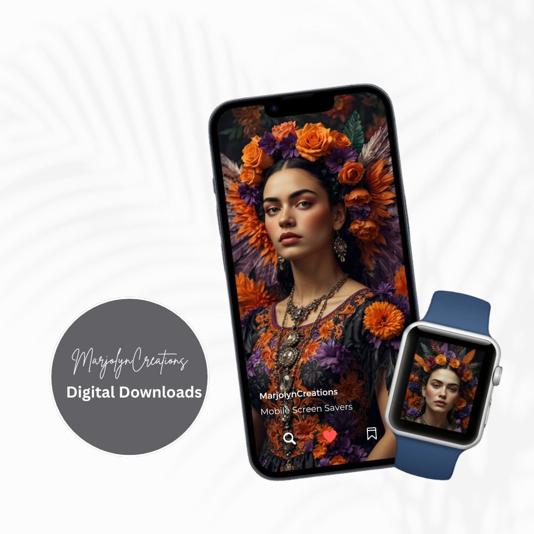 Frida Khalo iPhone Android Smartphone Mobile Screensaver, Wallpaper ...