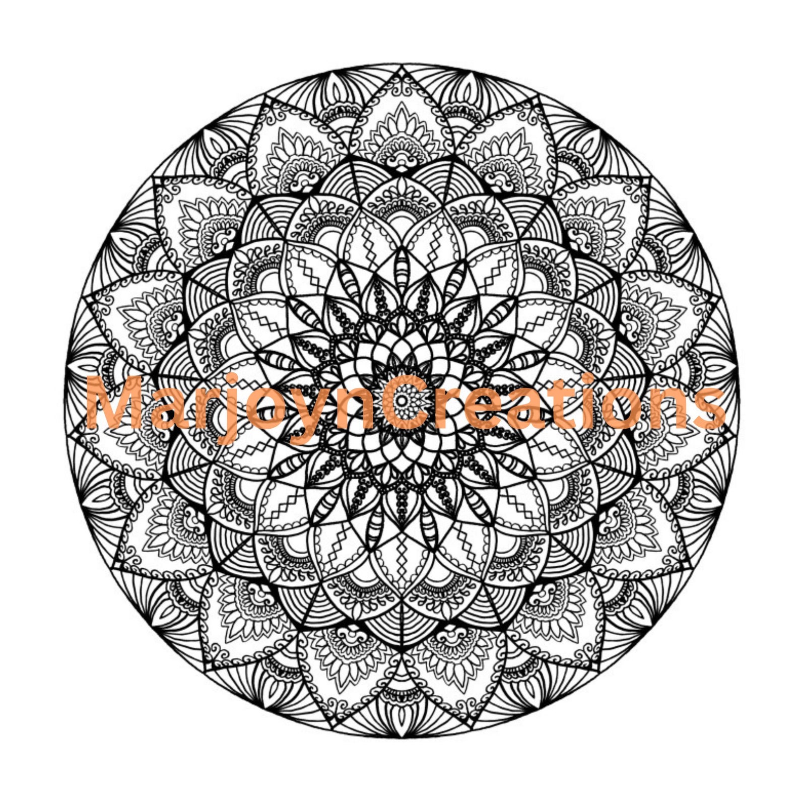 Mandala Coloring Pages: 5 Intricate Designs (digital Download) - Etsy