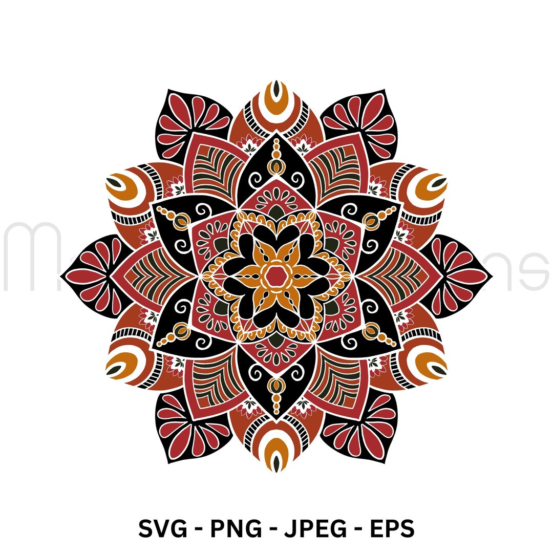 Earth Mandala Svg , Mandala for Cricut, Mandala Clipart, Mandala Vector ...