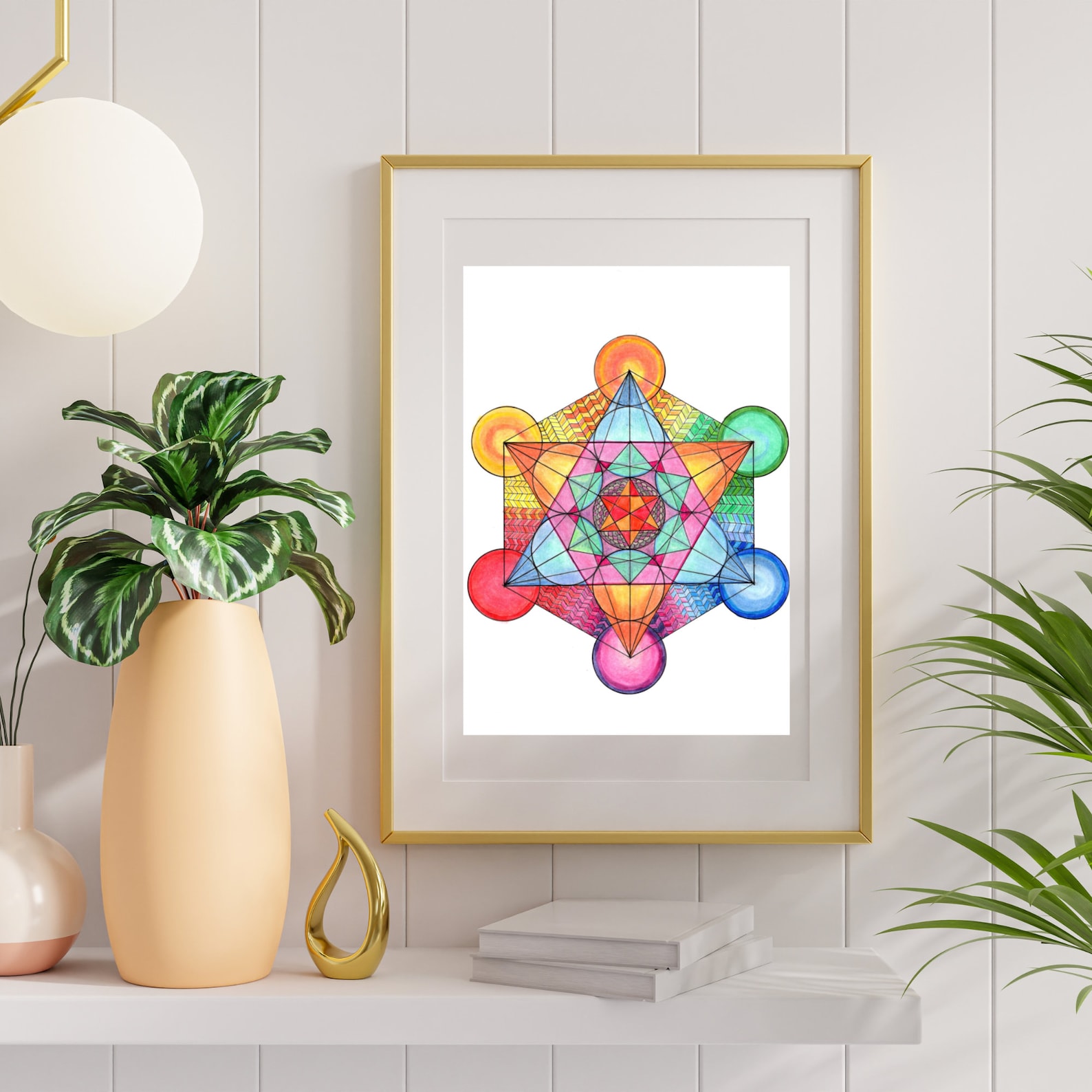 Metatron Cube - Hand Drawn Sacred Geometry_sacred Flower Pattern - Etsy