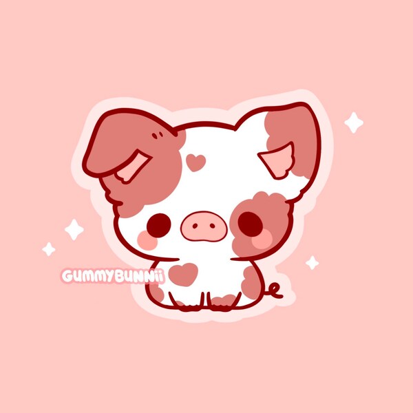 Kawaii Pig - Etsy