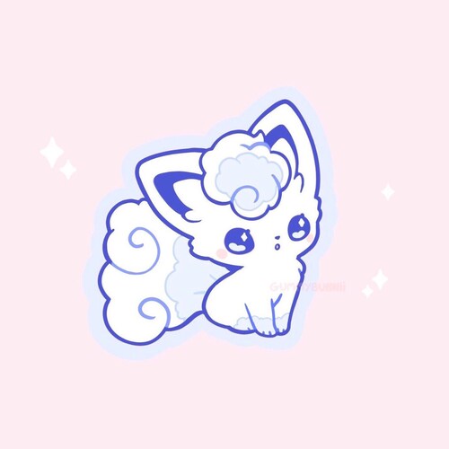 Kawaii Ghost Fox Sticker Stickers Cute Decal Cut - Etsy