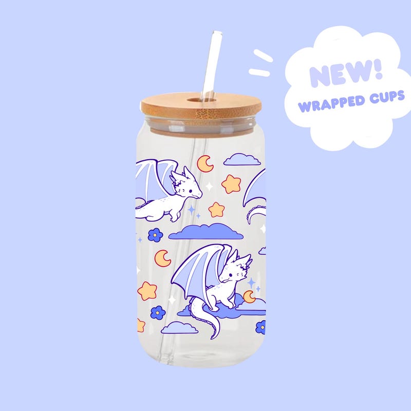 Dragon Glass Straw Cup - Etsy