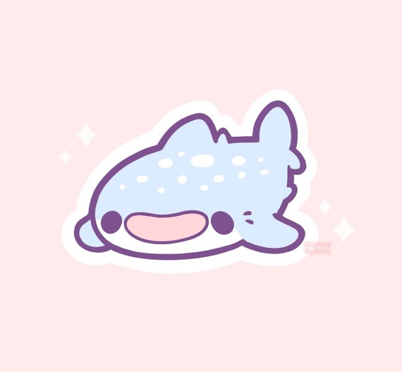 Whale Shark Sticker Stickers Cute Decal Cut - Etsy