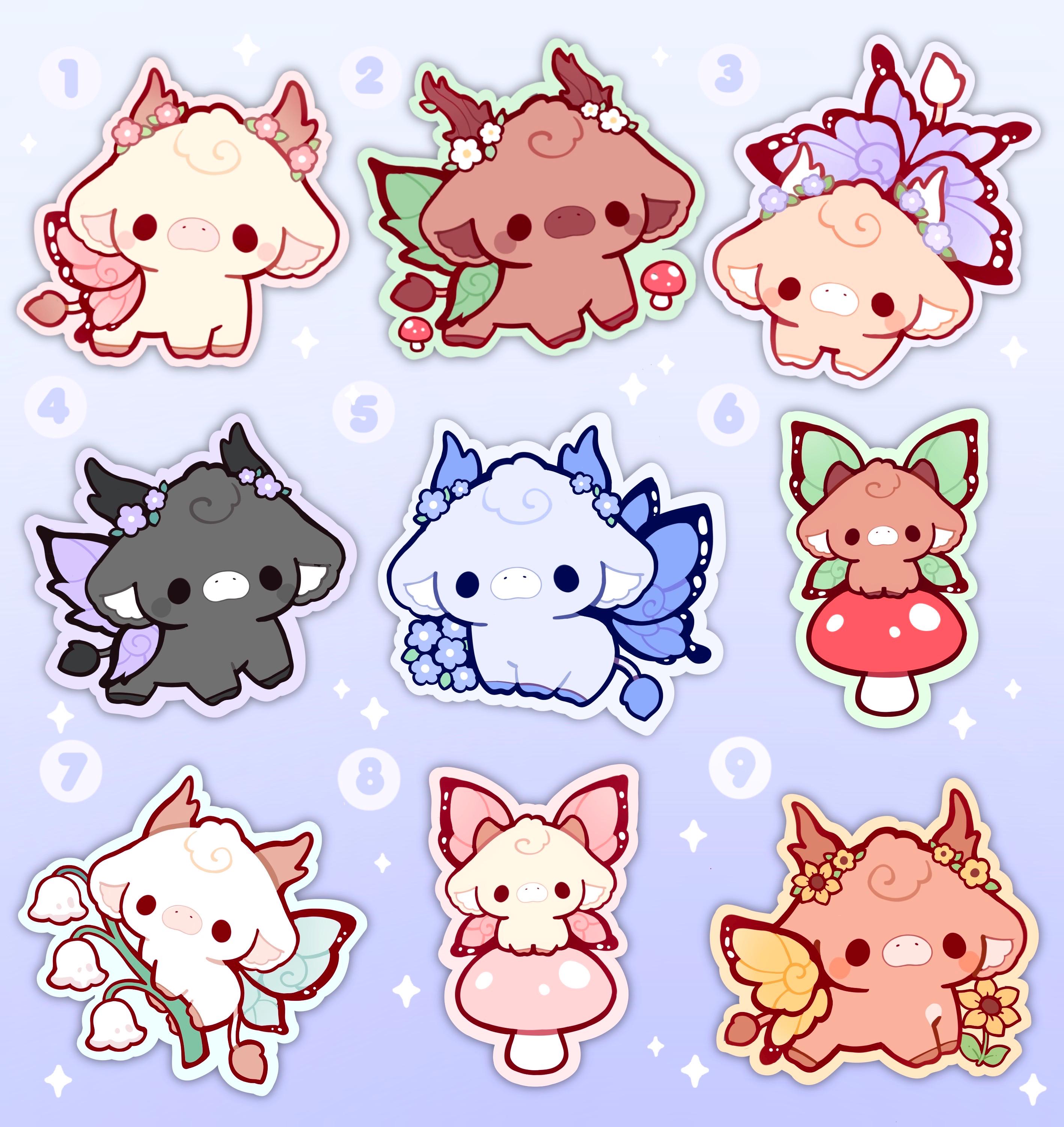 Fairy Cows Vinyl Sticker Stickers Cute Decal Cut Fairycore Sticker Gift ...
