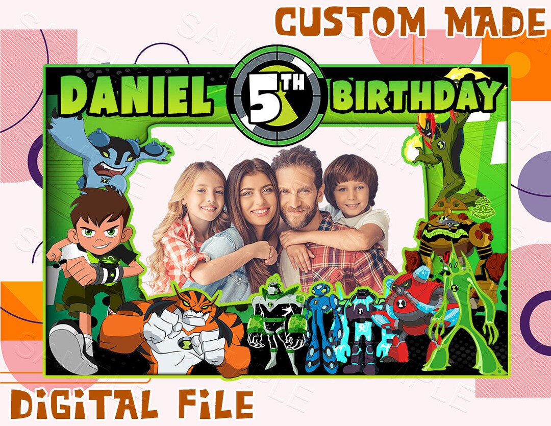 Ben 10 Photo Booth Frame Ben 10 Birthday Frame Ben 10 Photo - Etsy UK