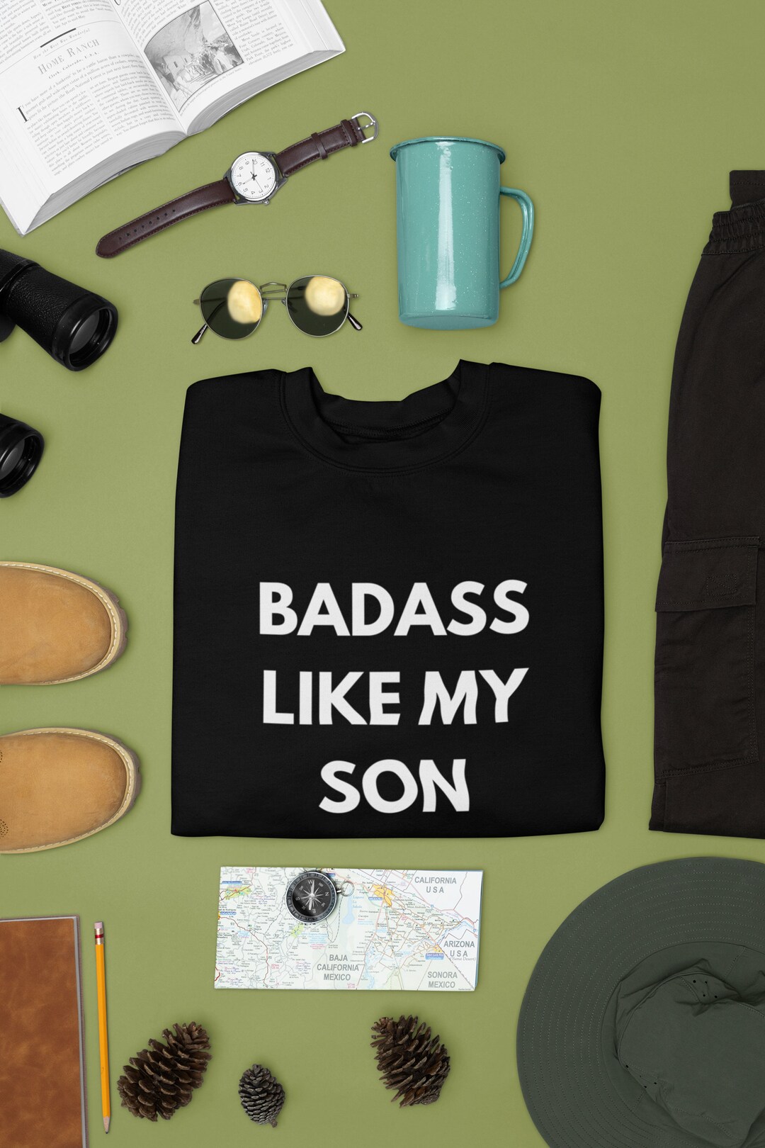 Fathers Day Gift Badass Like My Son Gift for New Dad Funny Dad Gift ...