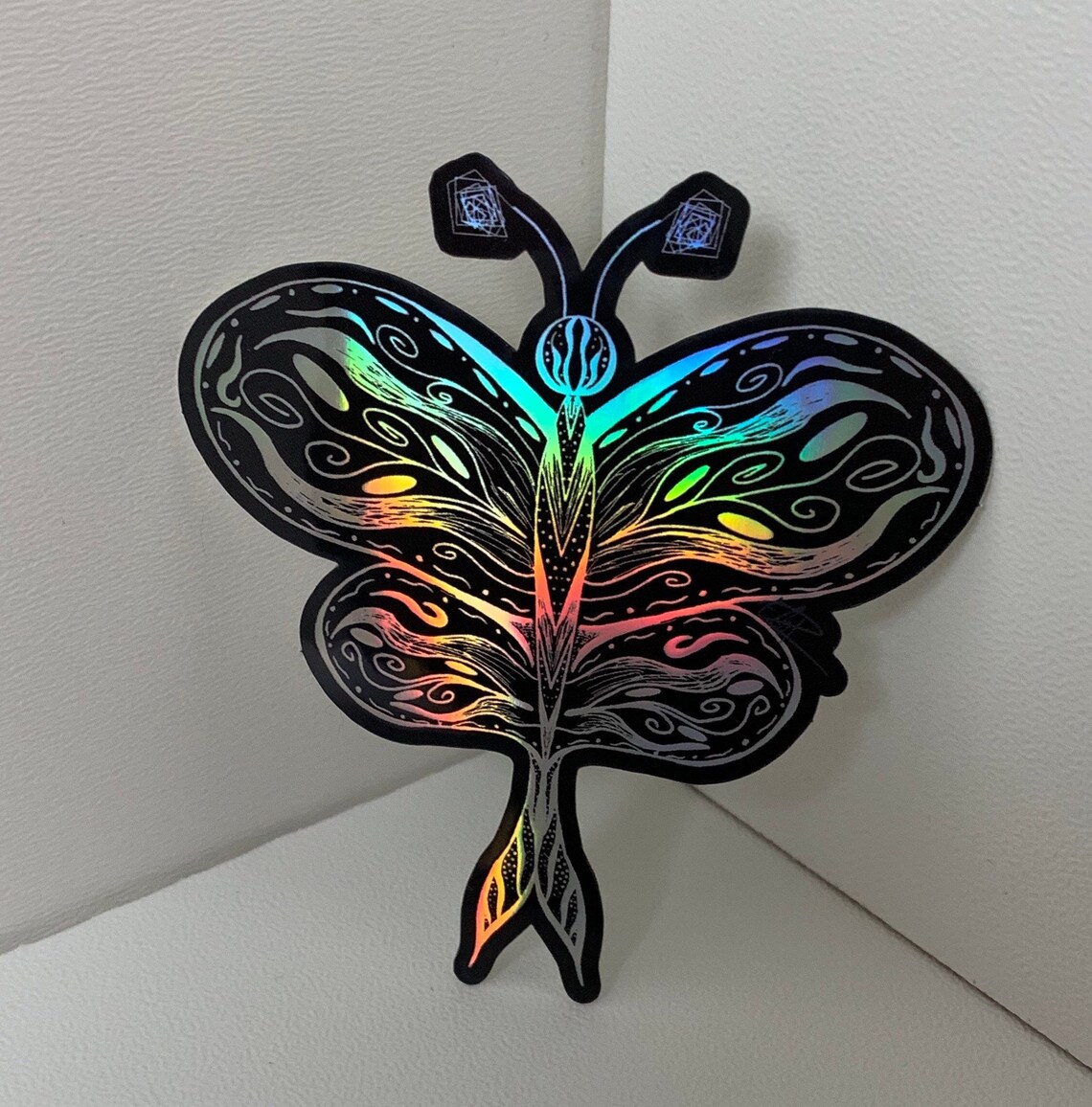 Holographic Butterfly With Signature Sticker - Etsy Norway