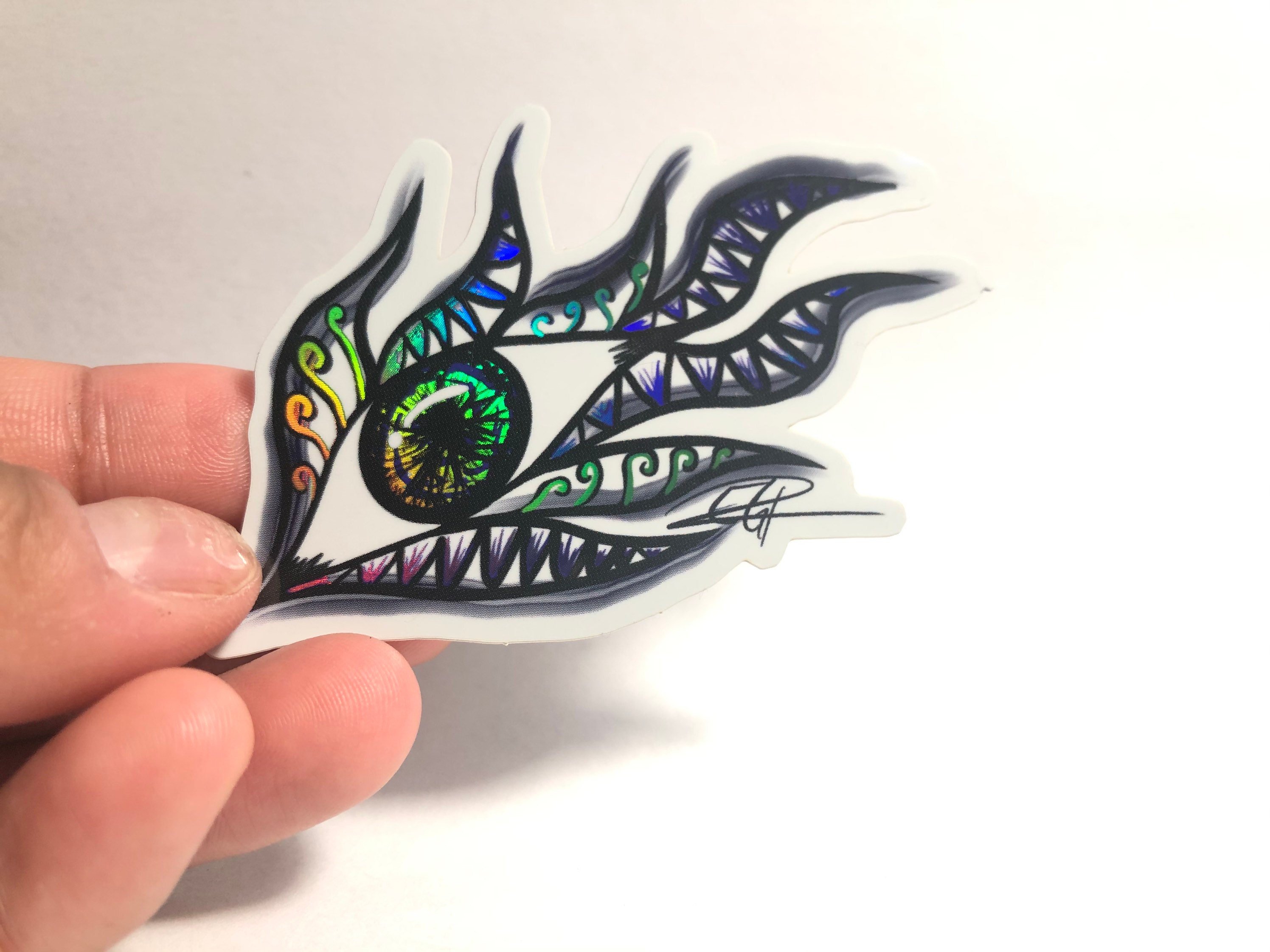 Eye Holographic Design Sticker - Etsy