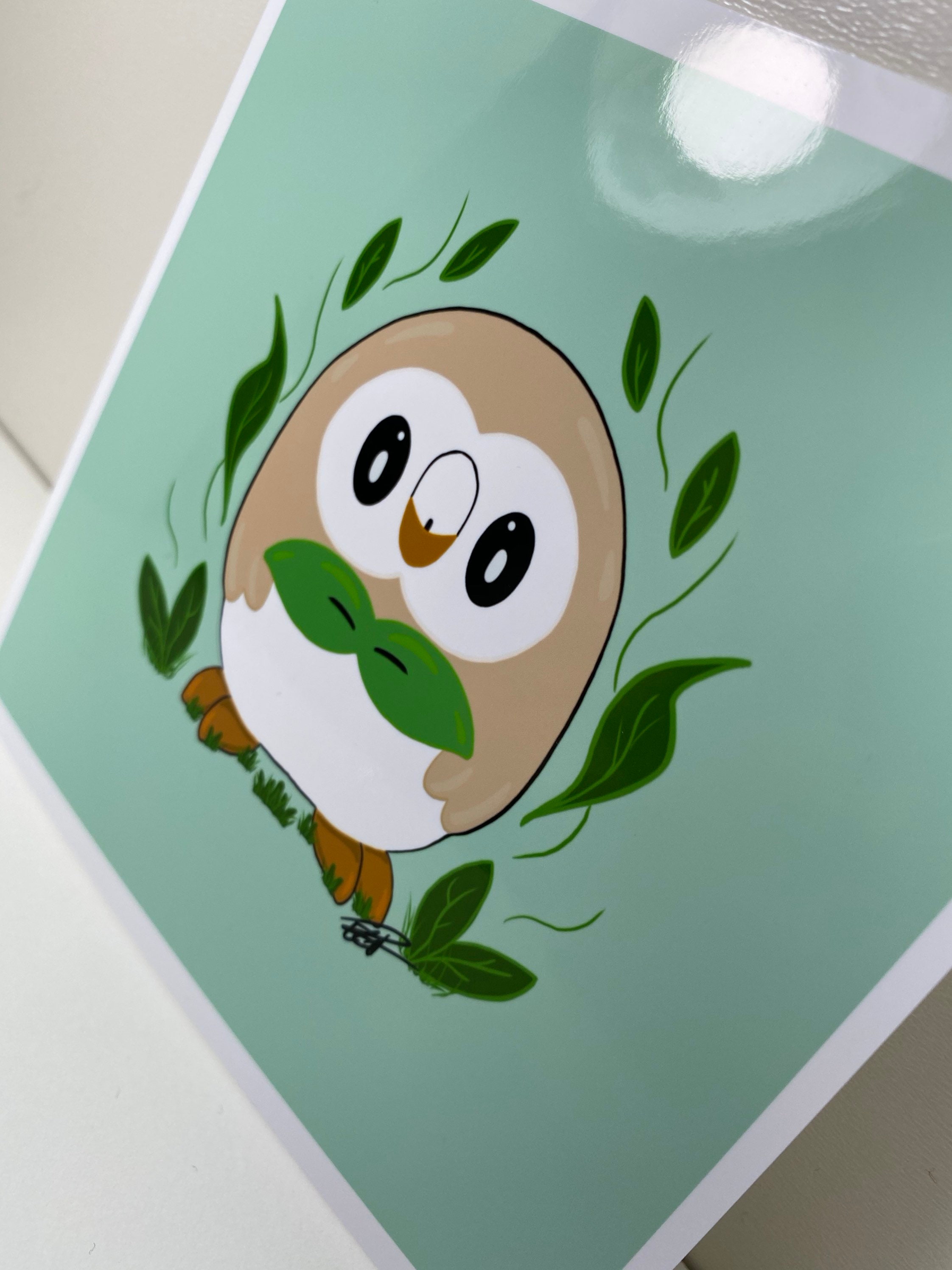 Rowlet , Cute Pokemon Art Print - Etsy