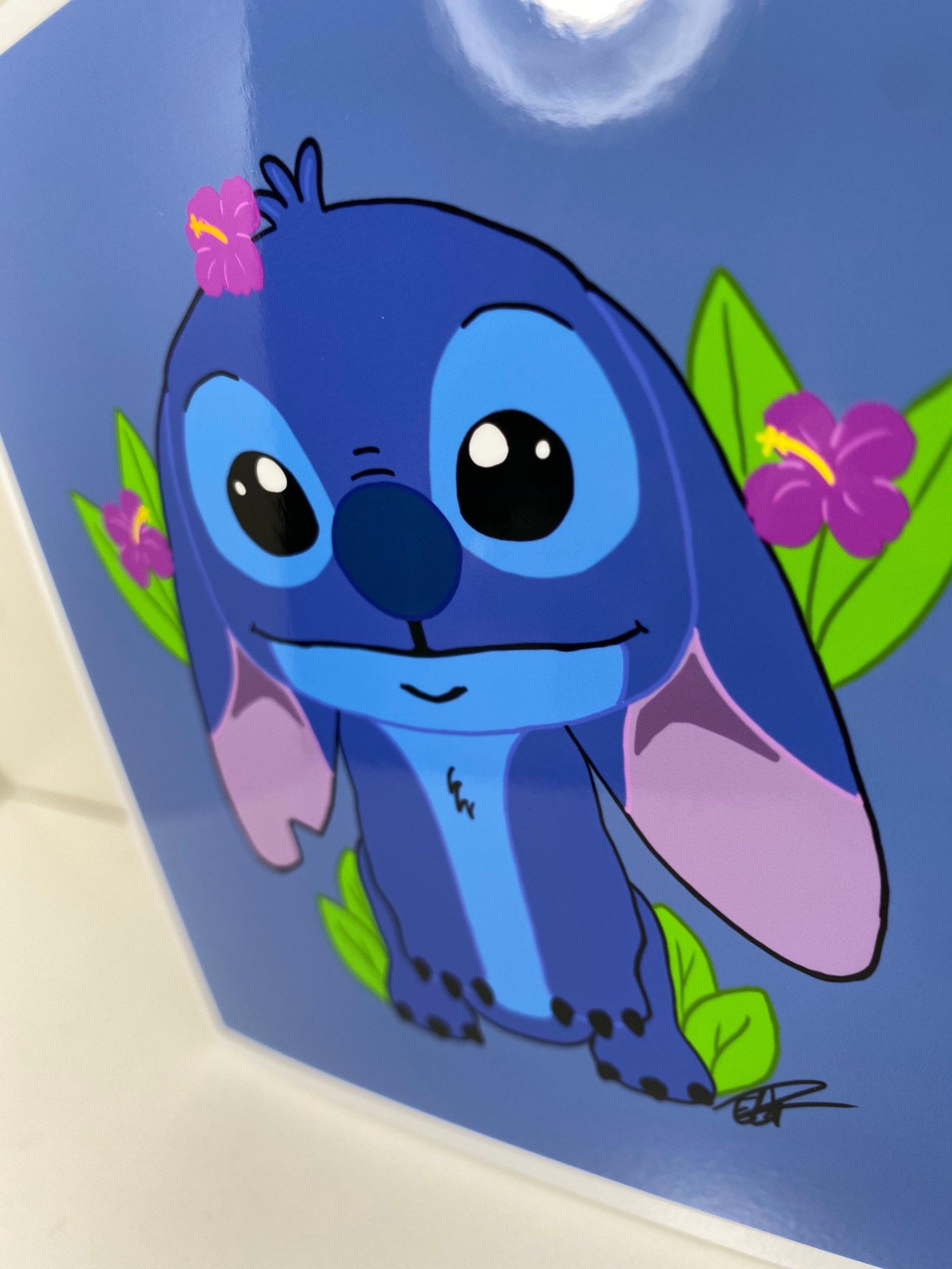 Stitch Cute Art Print - Etsy