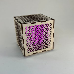 Large 100mm X 100mm X 100mm Cube Shoji Japanese Lantern Light Laser ...