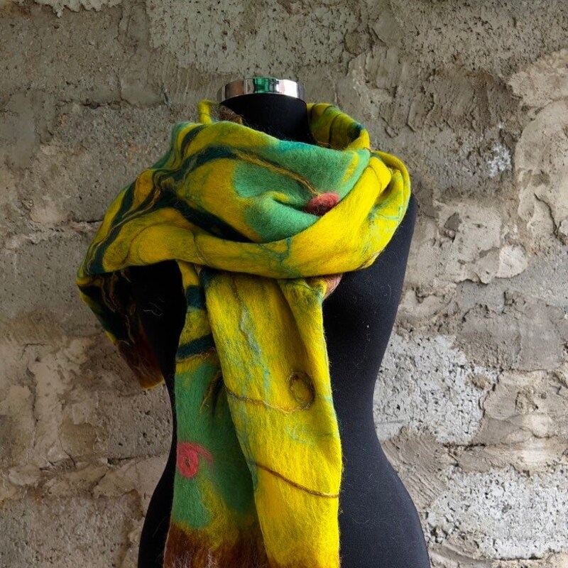 Nuno Felted Shawl - Etsy