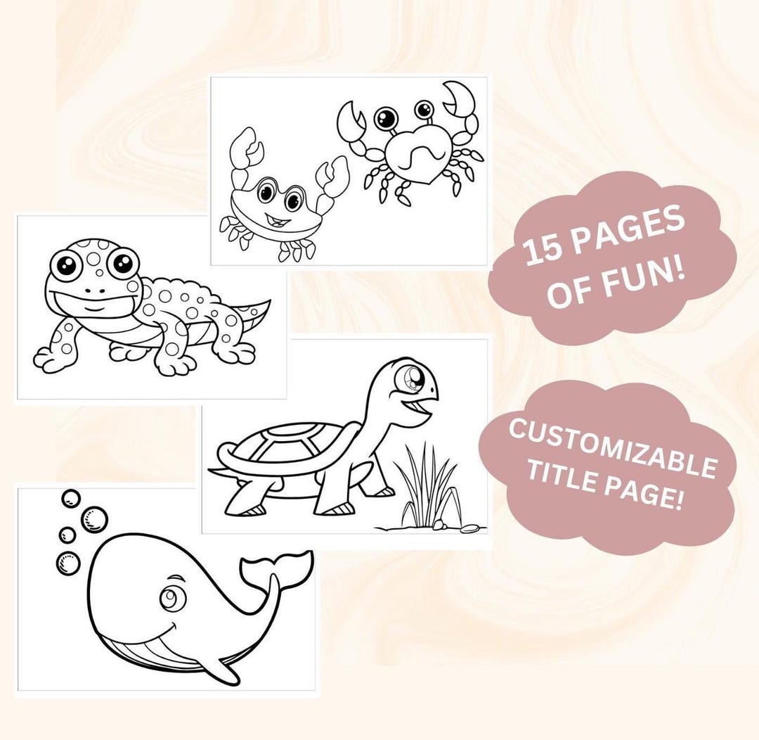 Personalized Children's Coloring Book Kid's Coloring Book, Children's ...