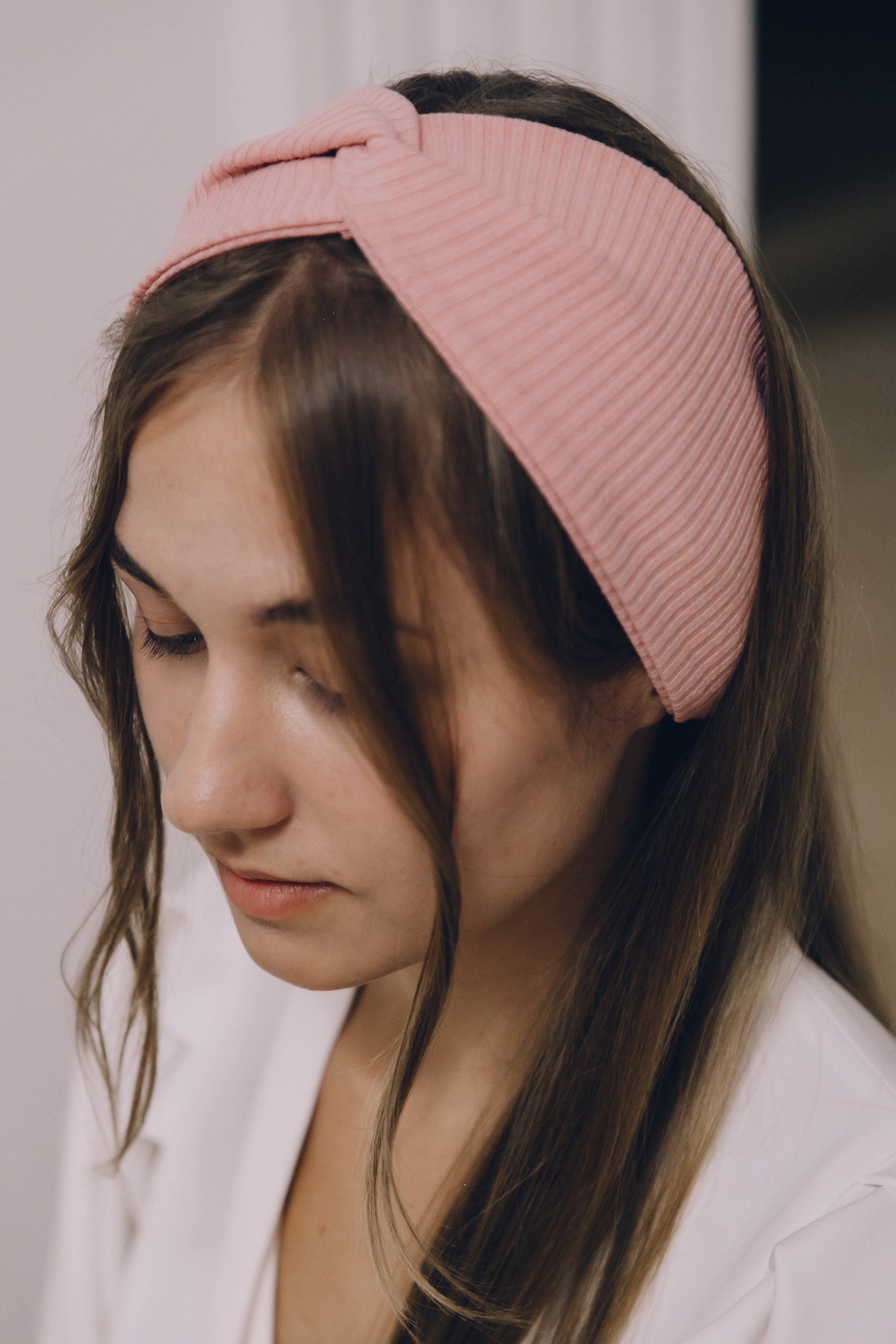 Handmade Headband, Warm Headbands for Autumn, Ribbed Headband, Stretchy ...