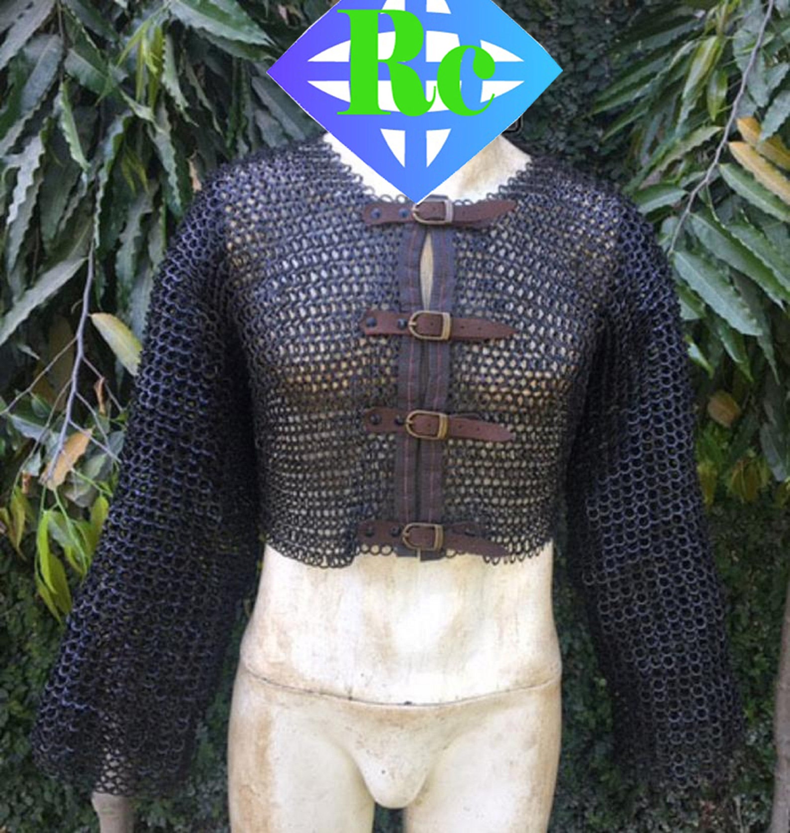 Chain Mail Half Shirt Flat Riveted With Solid Rings Chain Mail - Etsy UK