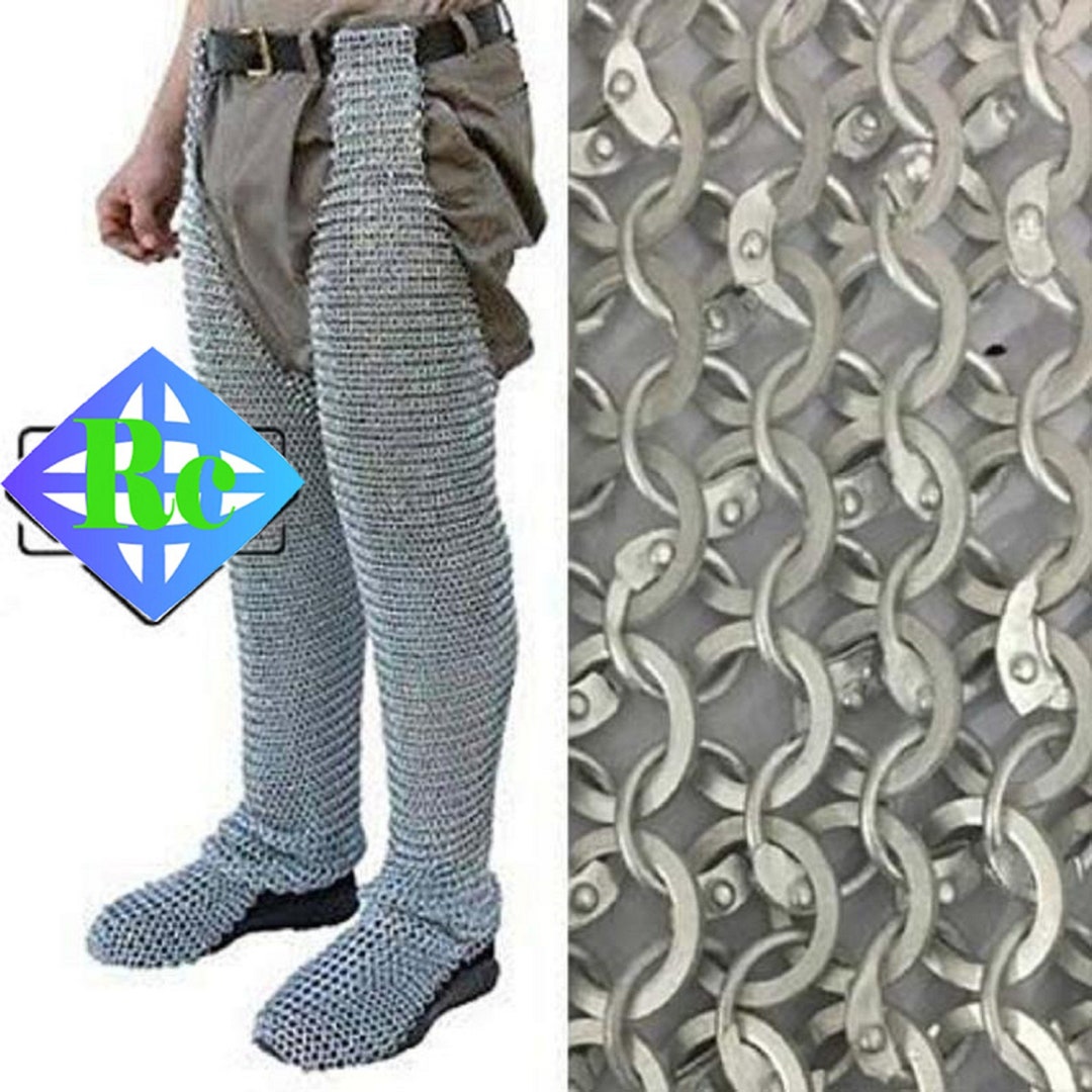 Chain Mail Leggings 9 Mm Round Riveted With Flat Washer - Etsy