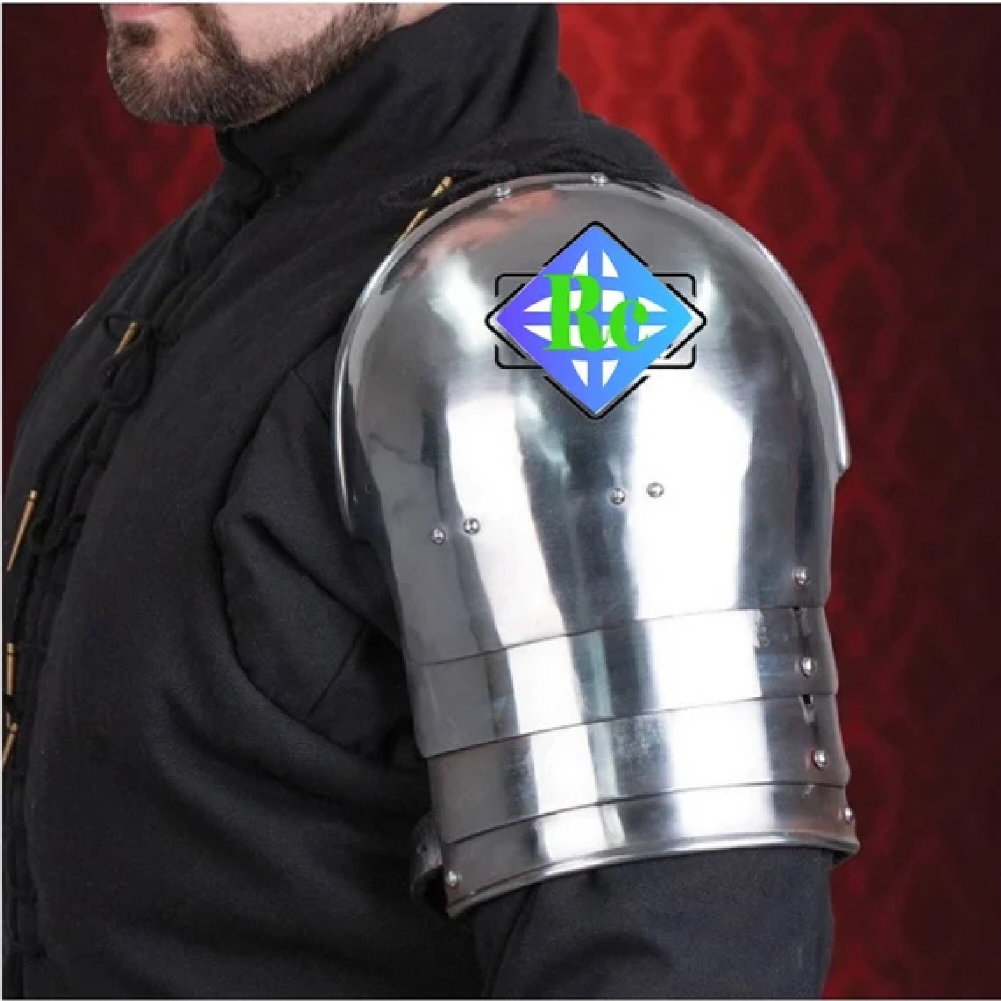 Simple XIV Century Medieval Pauldrons Set Pauldrons Armour - Etsy