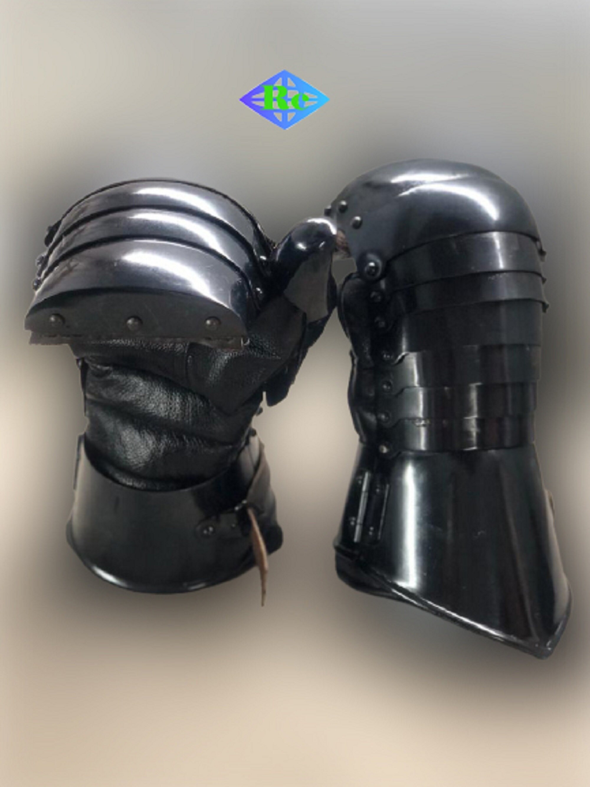 Medieval Functional Gauntlet SCA Milanese Gauntlets With - Etsy