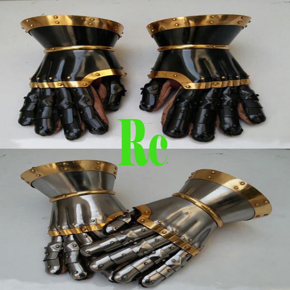 2 Pcs Armor Steel Gothic Gauntlet Medieval Gauntlets Iron | Etsy