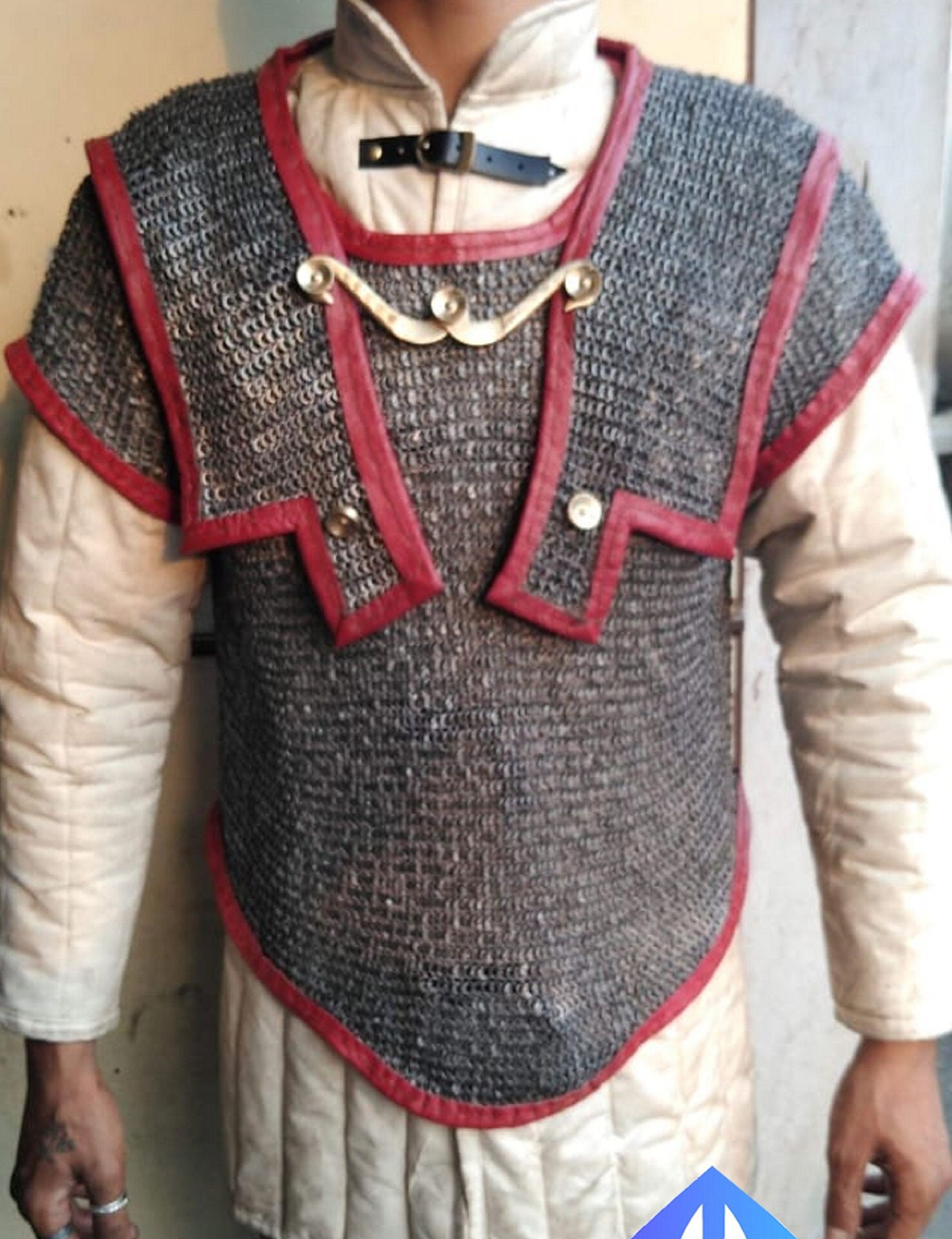 Roman Lorica Hamata 6 mm Round Riveted chain mail Hamata - Etsy 日本