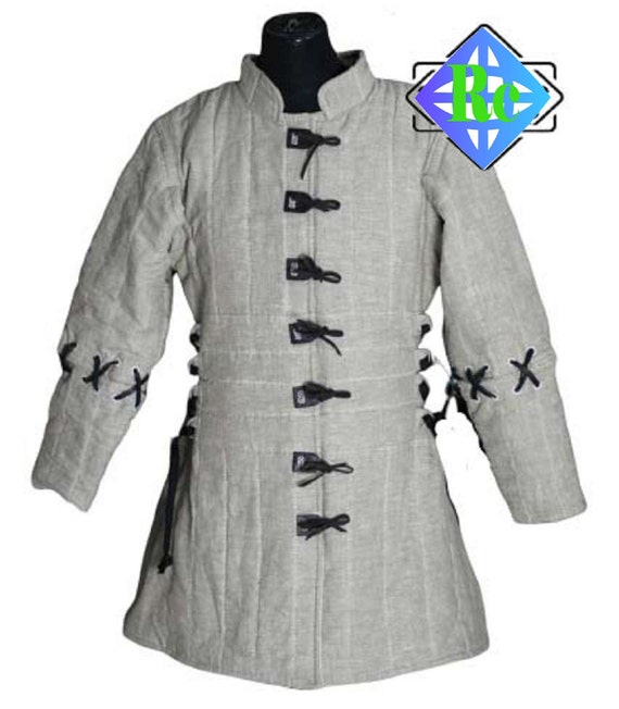 Aketon White Gambeson Woman Clothing SCA Larp Medieval - Etsy