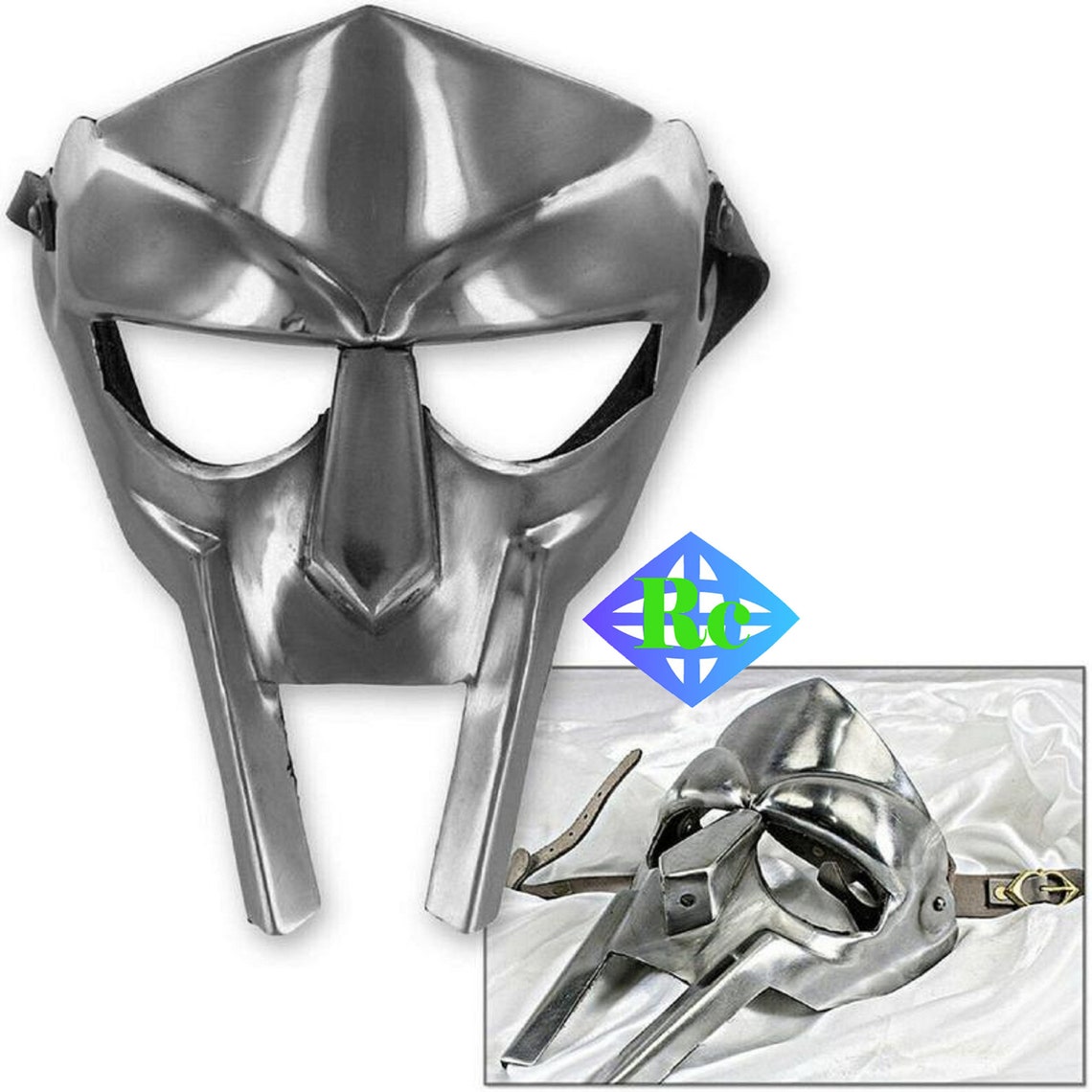 Medieval Steel Gladiator FACE MASK Hand Forged Sca Larp - Etsy