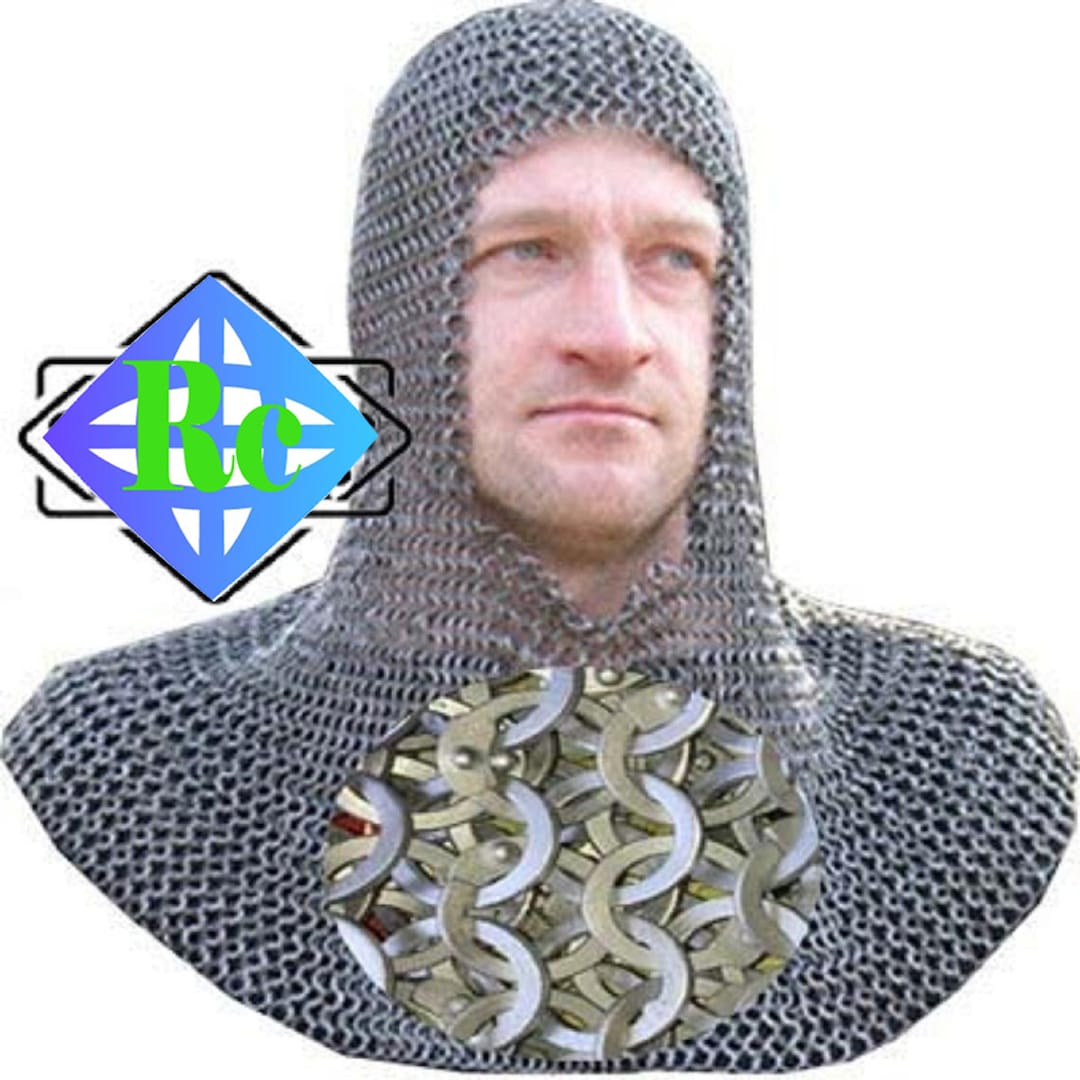 Aluminum Chain Mail Coif 9mm Flat Riveted With Solid Rings - Etsy
