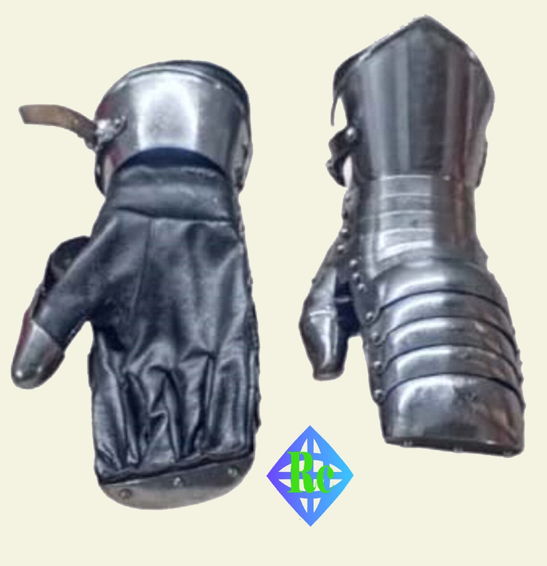 Medieval Functional Gauntlet SCA Milanese Gauntlets With - Etsy