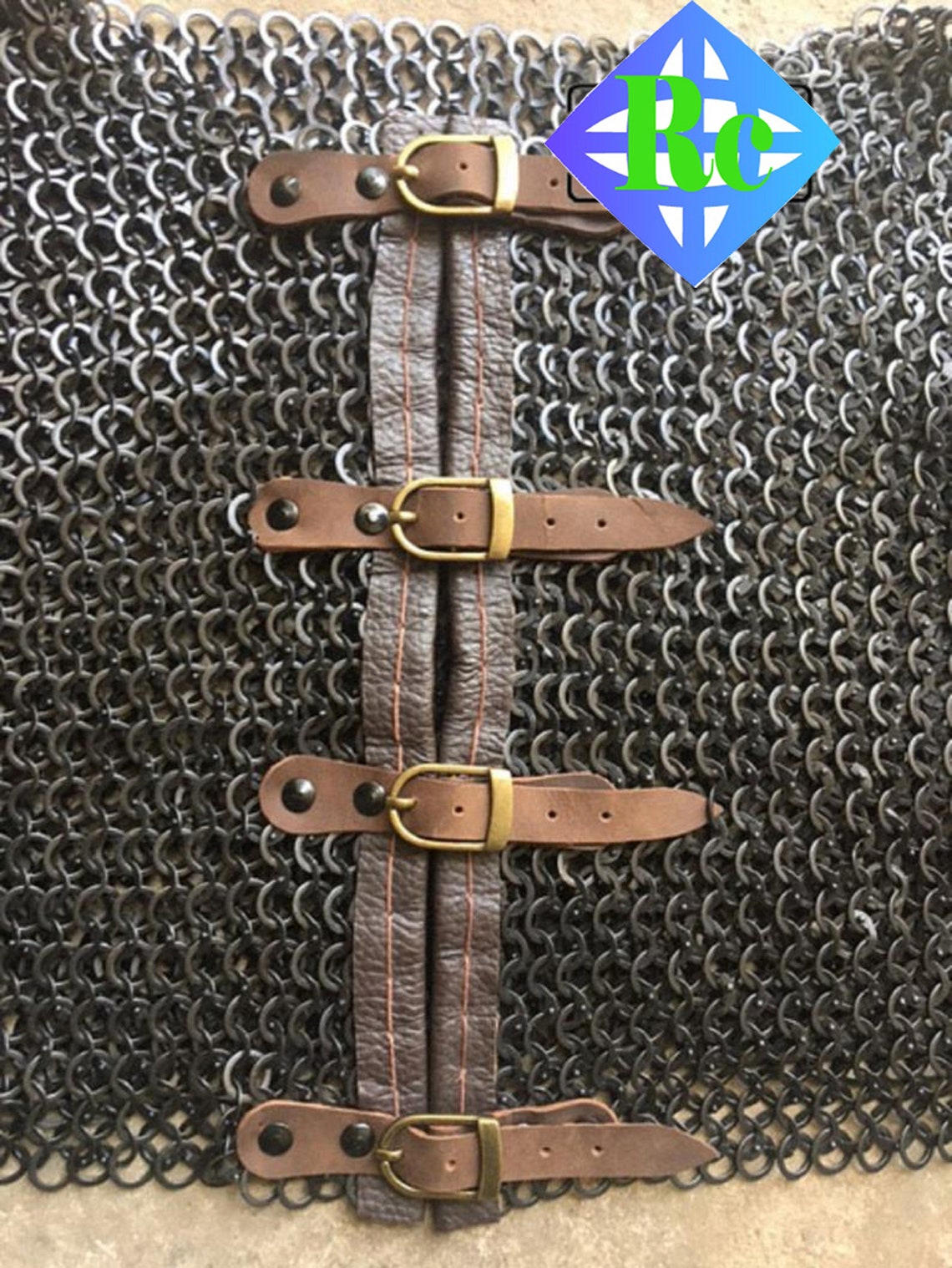 Chain Mail Half Shirt Flat Riveted With Solid Rings Chain Mail - Etsy UK