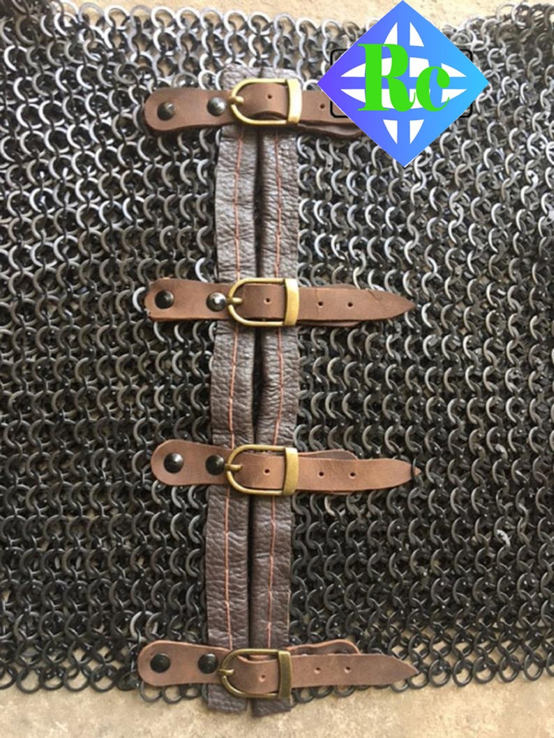 Chain Mail Half Shirt Flat Riveted With Solid Rings Chain Mail - Etsy UK