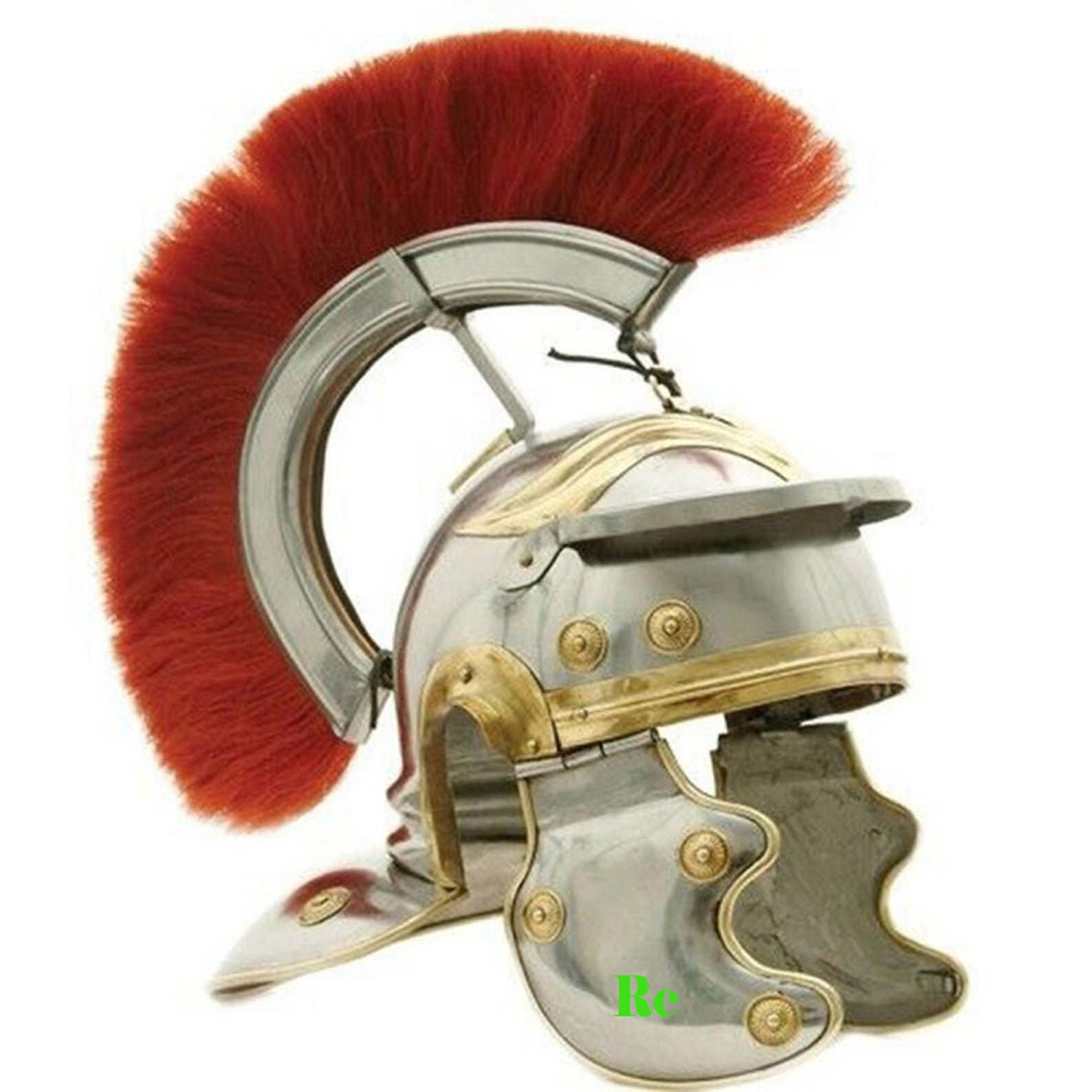 Romeinse Centurion Helm Met Rode Pluim Middeleeuwse Ridder - Etsy Nederland