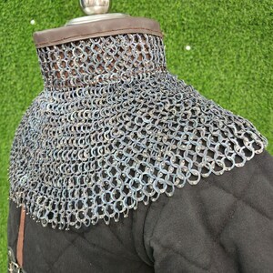 Chainmail Collar , Neck Protuction Collar , Chainmail Neck Mantle , 9 ...