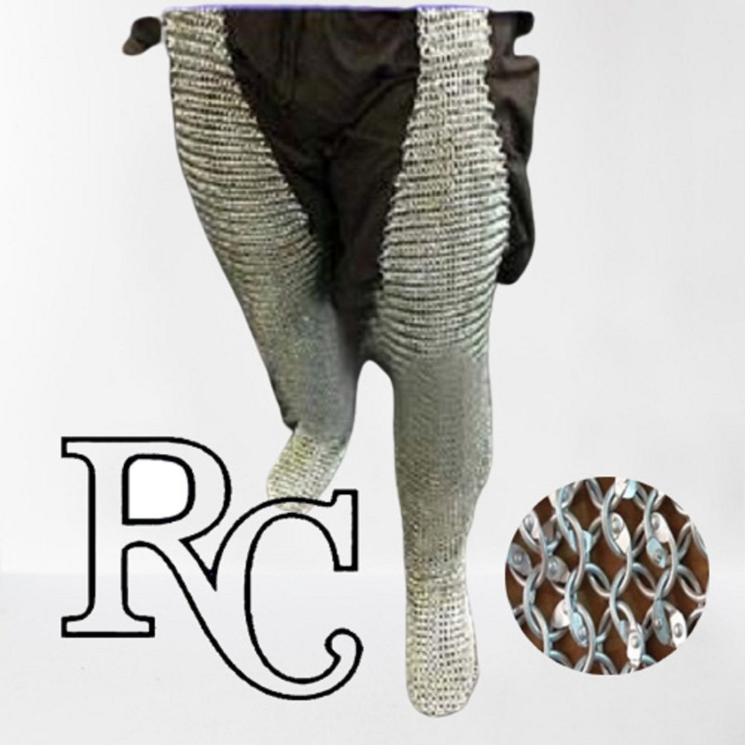 Chain Mail Leggings 9 MM Round Riveted Chain Mail Chausses - Etsy UK