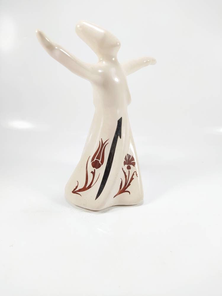 Whirling Dervish Figurine Sufi Dance Ceramic Dervish Ritual | Etsy