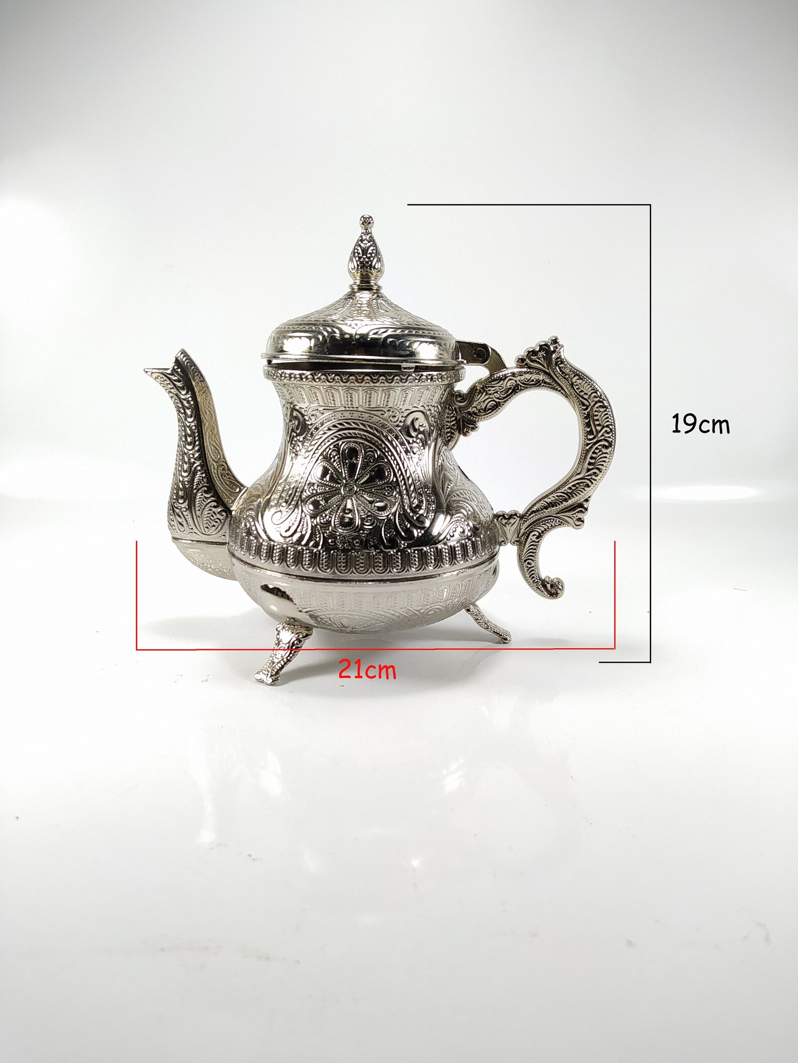 Traditional Moroccan Mint Tea Set Engraved Tea Tray Set of 6 - Etsy