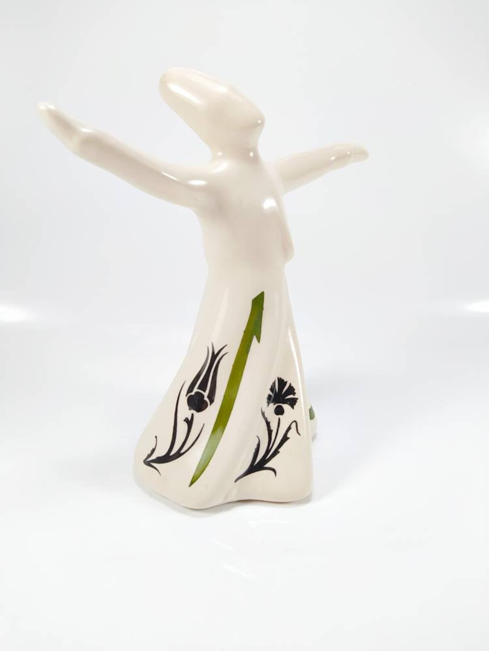 Whirling Dervish Figurine Sufi Dance Ceramic Dervish Ritual | Etsy