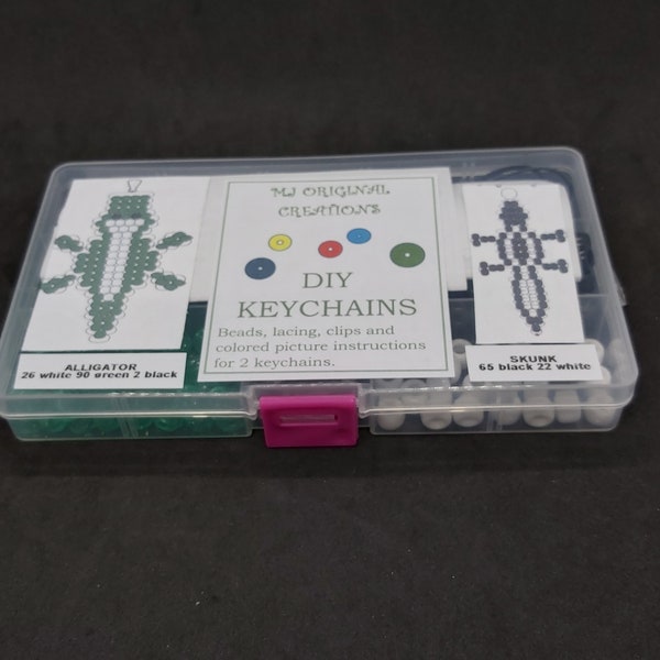 Pony Bead Keychain - Etsy