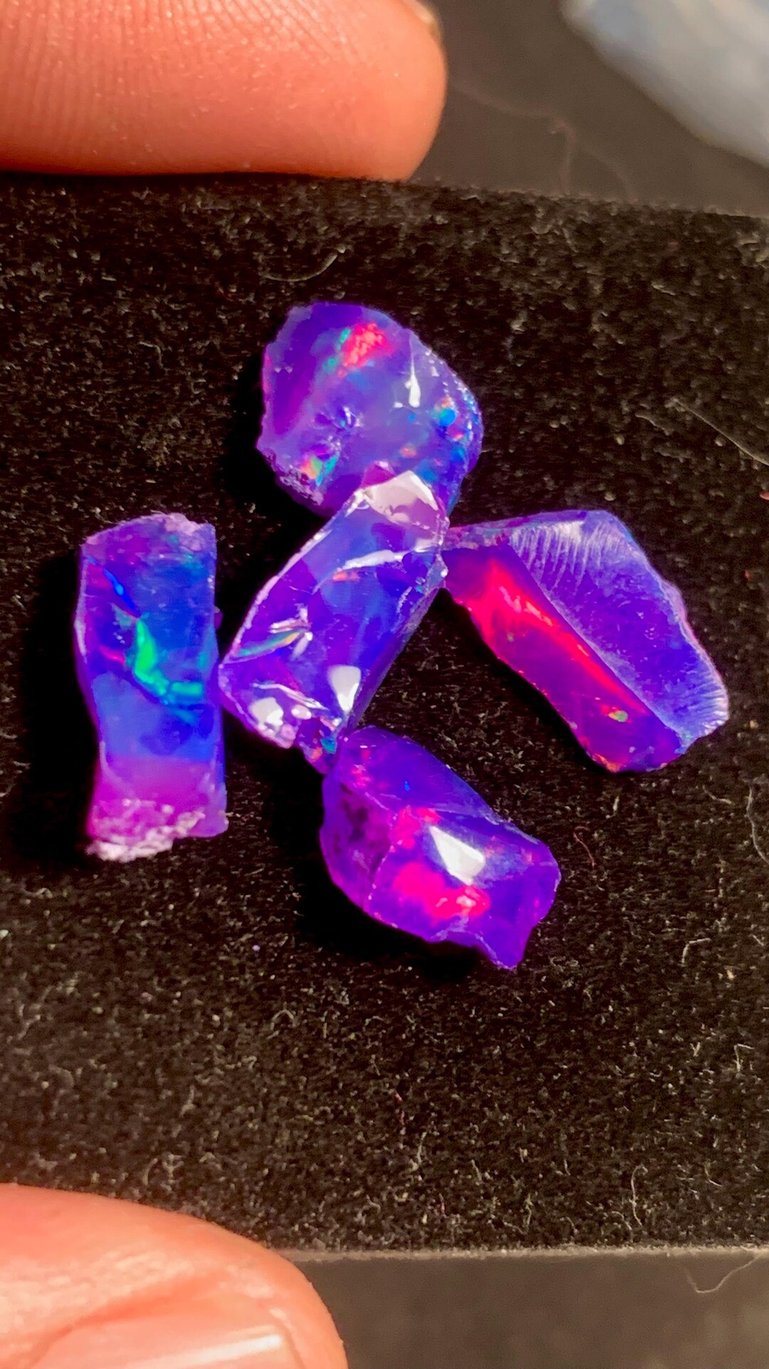 Smoked Purple Opal Chunks - Raw Natural Ethiopian Opal for Jewelry ...