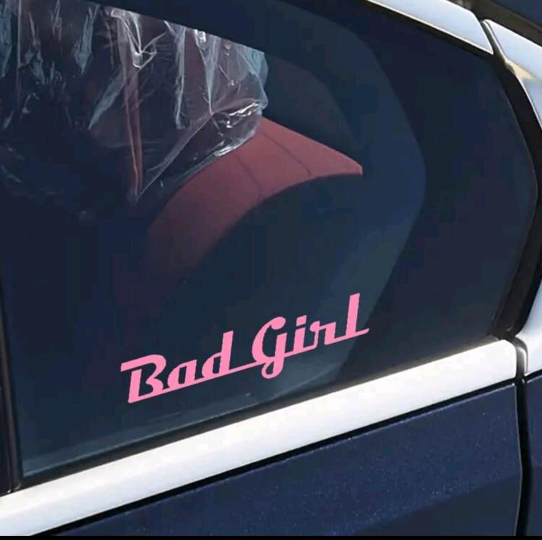 Bad Girl Car Vinyl Decal | Decal Sticker | Cute Car Decal | Cute Car ...