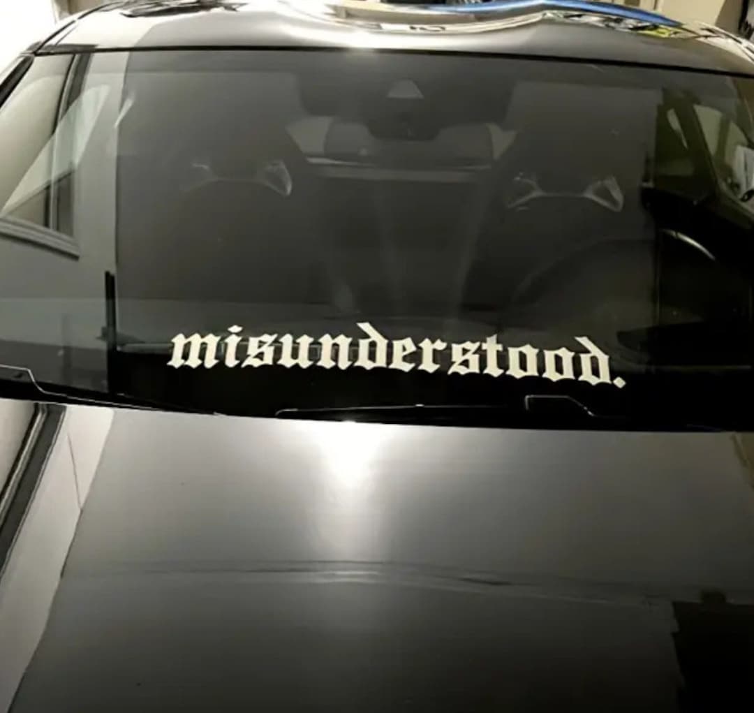 Misunderstood | Decal Sticker | Car Vinyl Decal Sticker - Etsy